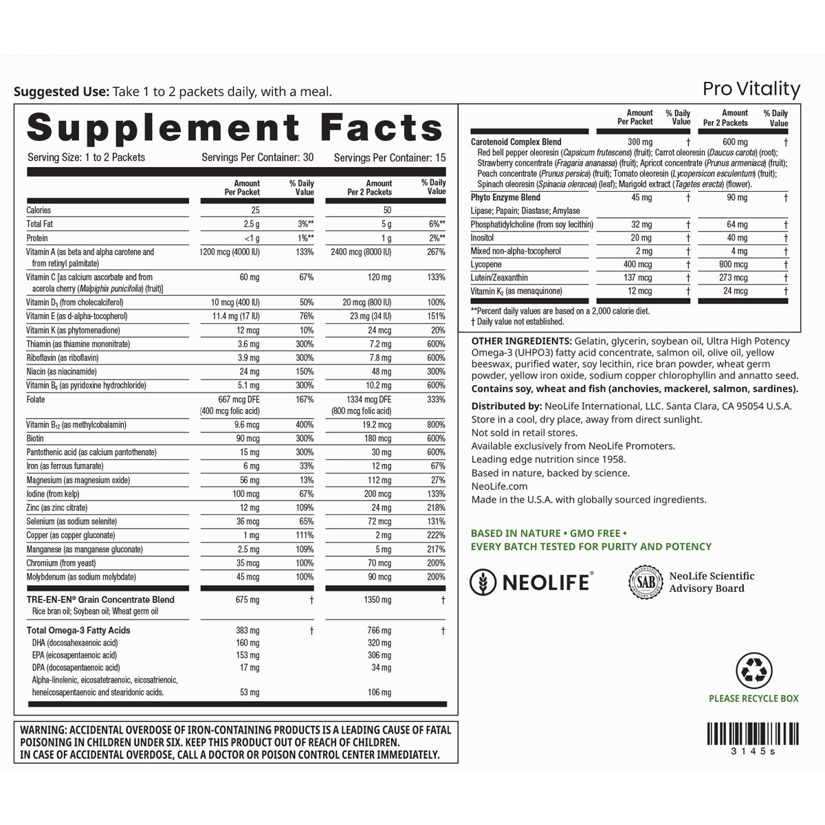 Pro Vitality - Feed, Protect, Regulate and Nourish Your Cells – NewLife ...