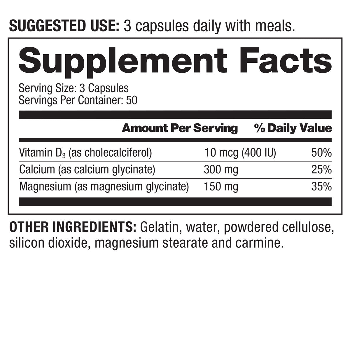NeoLife Chelated Cal-Mag with 400 IU Vitamin D3 (Capsules) Calcium ...